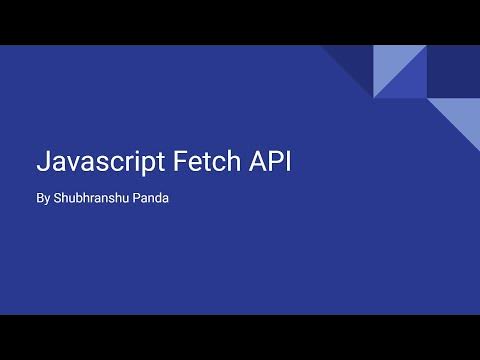 Javascript fetch API | LWC Component using fetch API | Salesforce ...