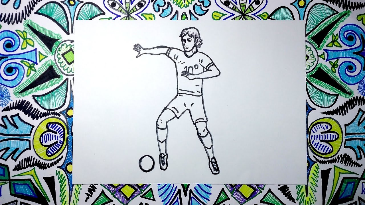 Dibuja a Gabo de Disney O11ce - Futbolista de cuerpo completo - YouTube