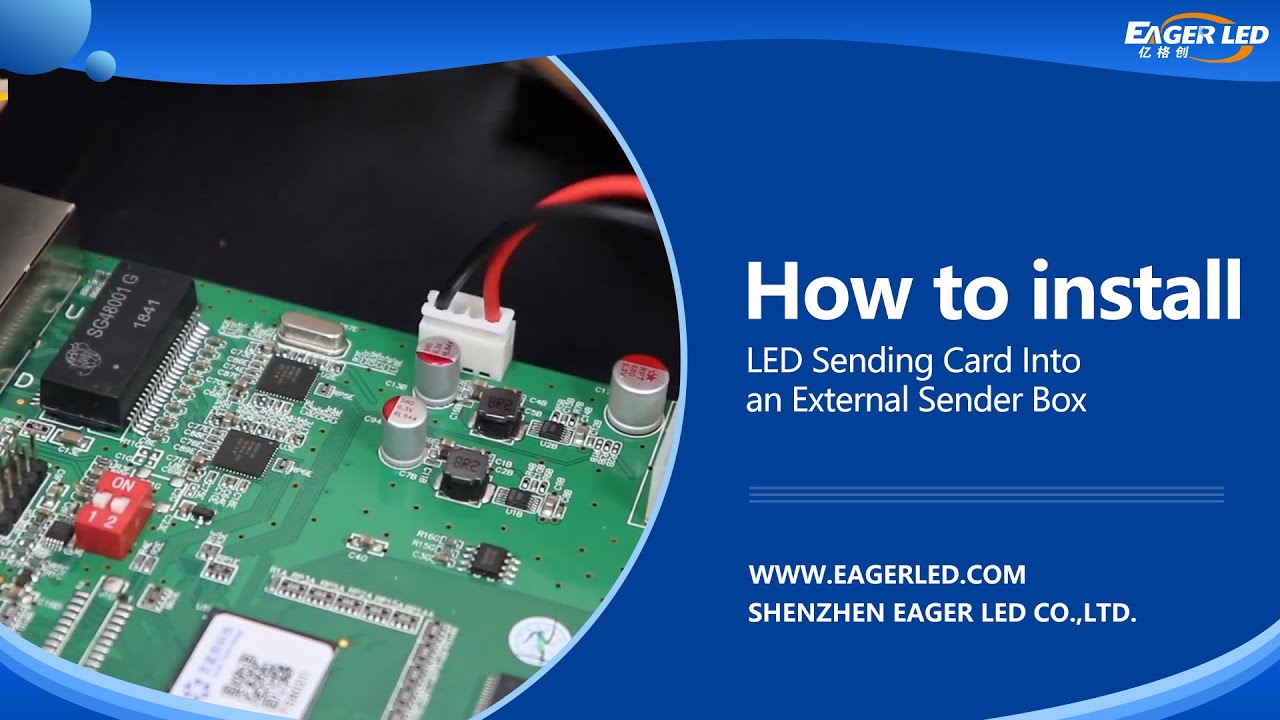 LED Screen Player Box 丨 How to Install the Receiving Card in the LED ...