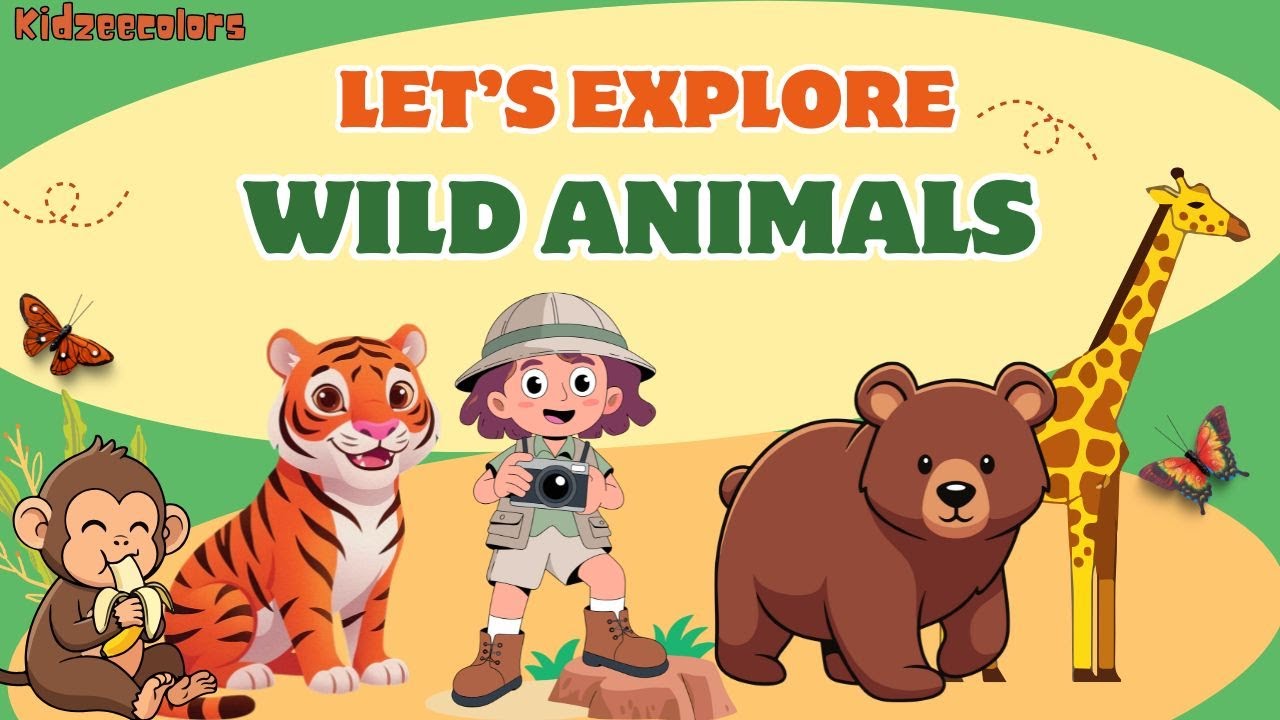 Let's explore Wild Animals for kids| Fun learning video for kids - YouTube