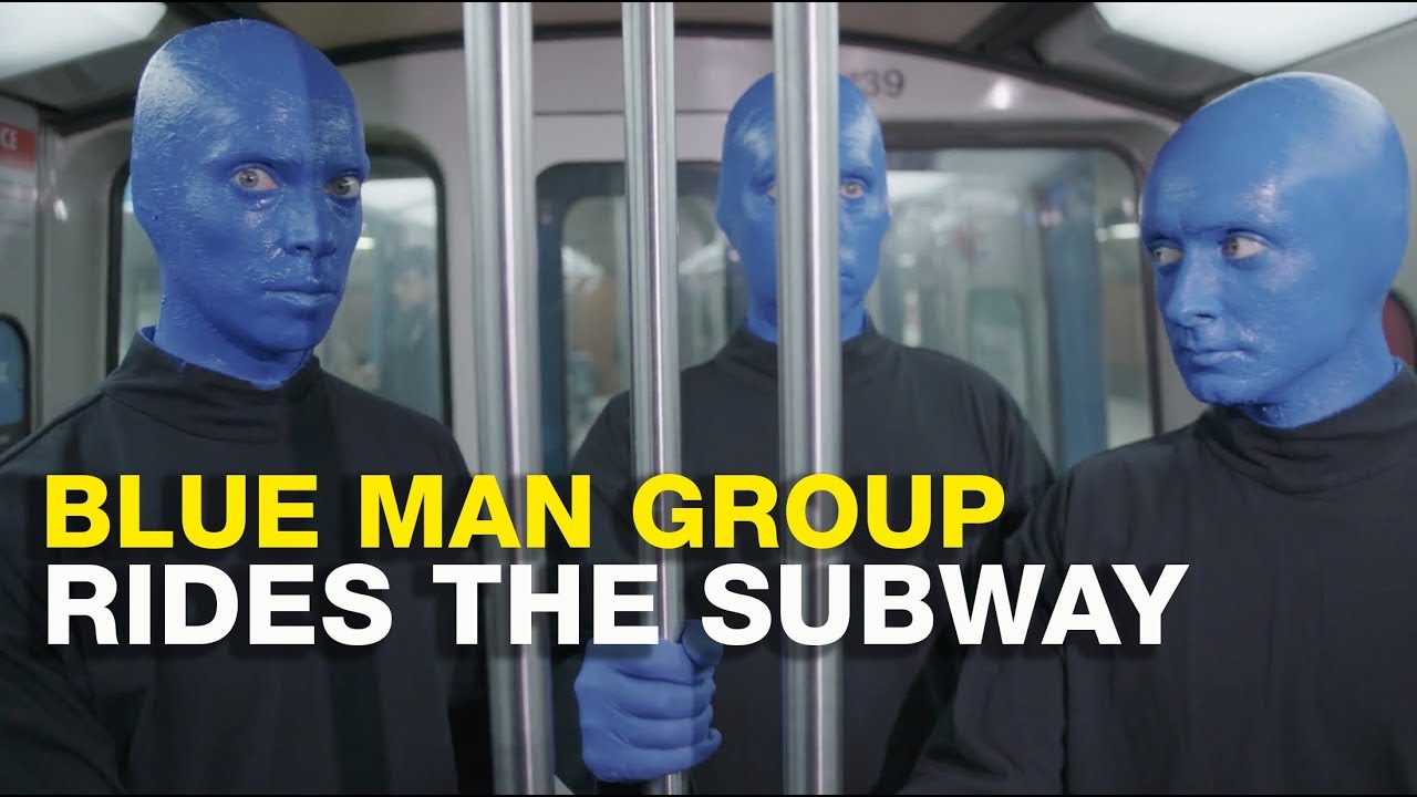 Blue Man Group Rides the Subway in Montreal | BLUE MAN WORLD TOUR - YouTube