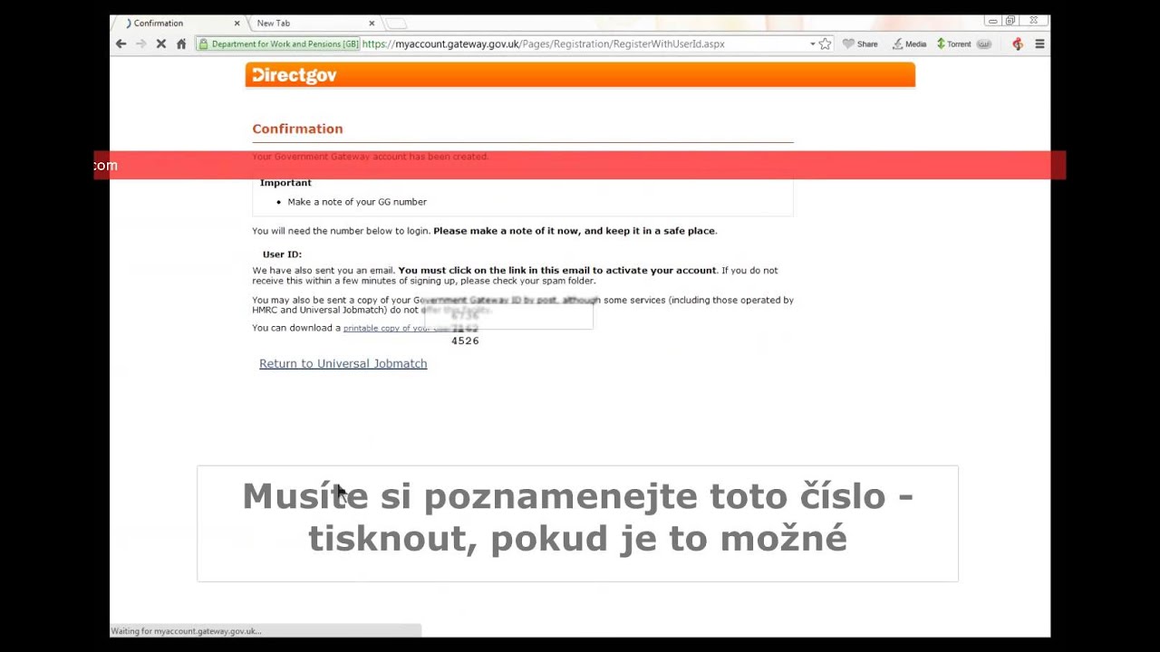 Universal Jobmatch Registration (CZECH) - YouTube