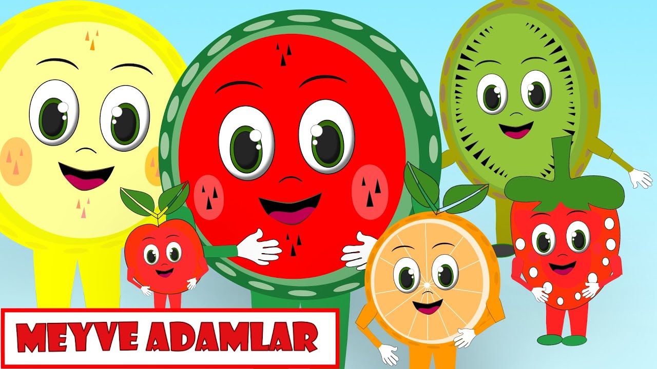 Karpuz Adam Şip Şap Şop ve Meyve Adamlar | Eğlenceli Çocuk Şarkıları ...