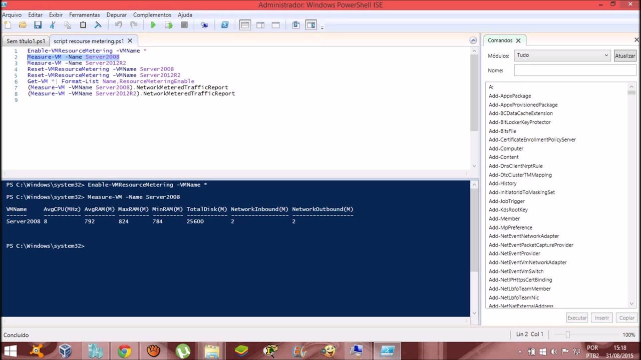 Habilitando Hyper V Resource Metering Youtube