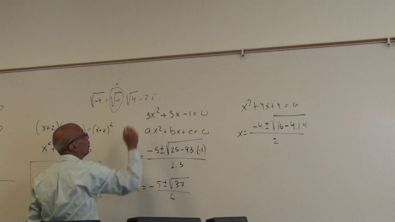 quadratic equations - YouTube