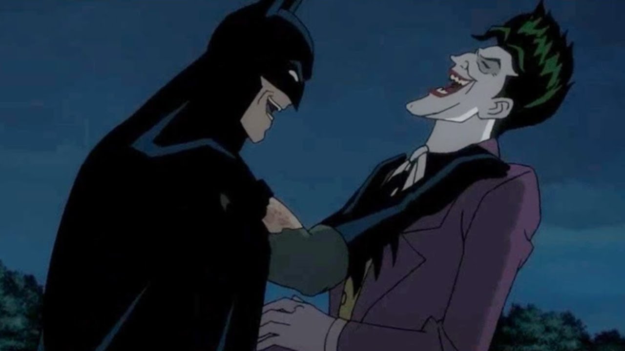Joker Tells Batman A Joke And Batman Laughs Youtube
