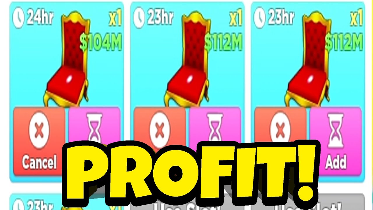SELLING ROYAL CHAIRS ON THE AUCTION HOUSE! (My Restaurant Roblox) - YouTube