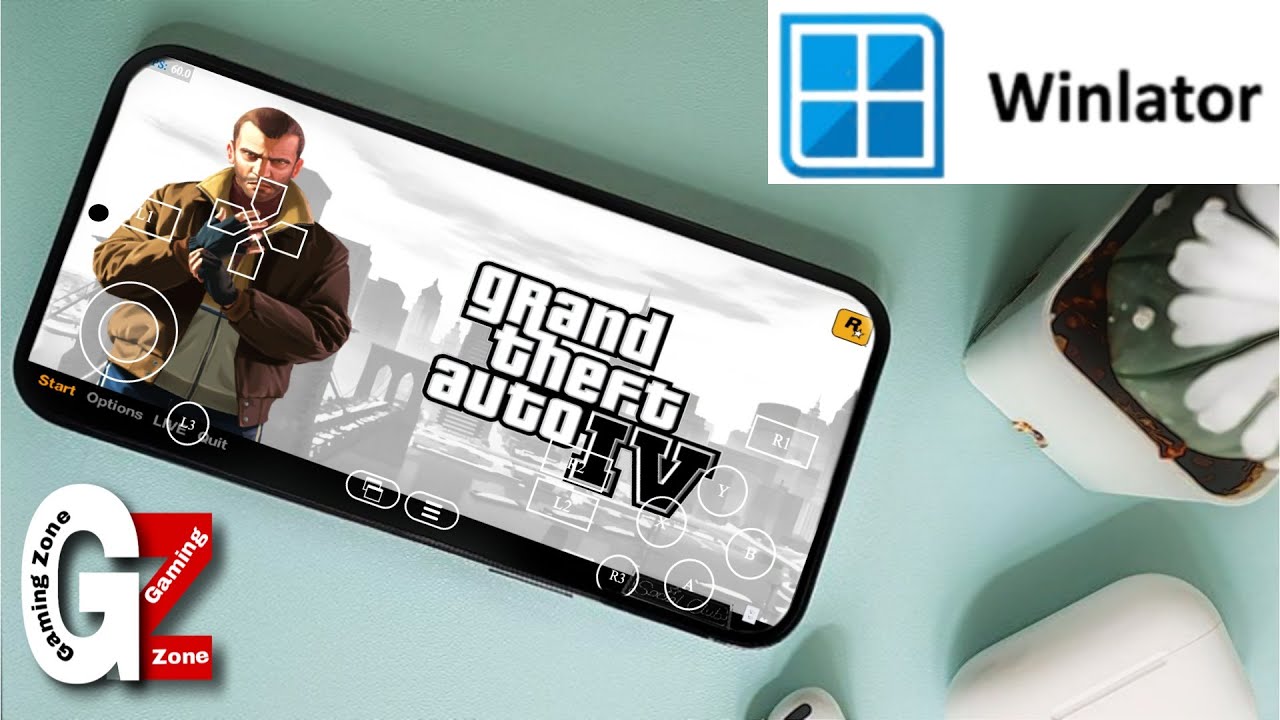 GRAND THEFT AUTO 4 GAMEPLAY ON ANDROID | WINLATOR EMULATOR LATEST ...