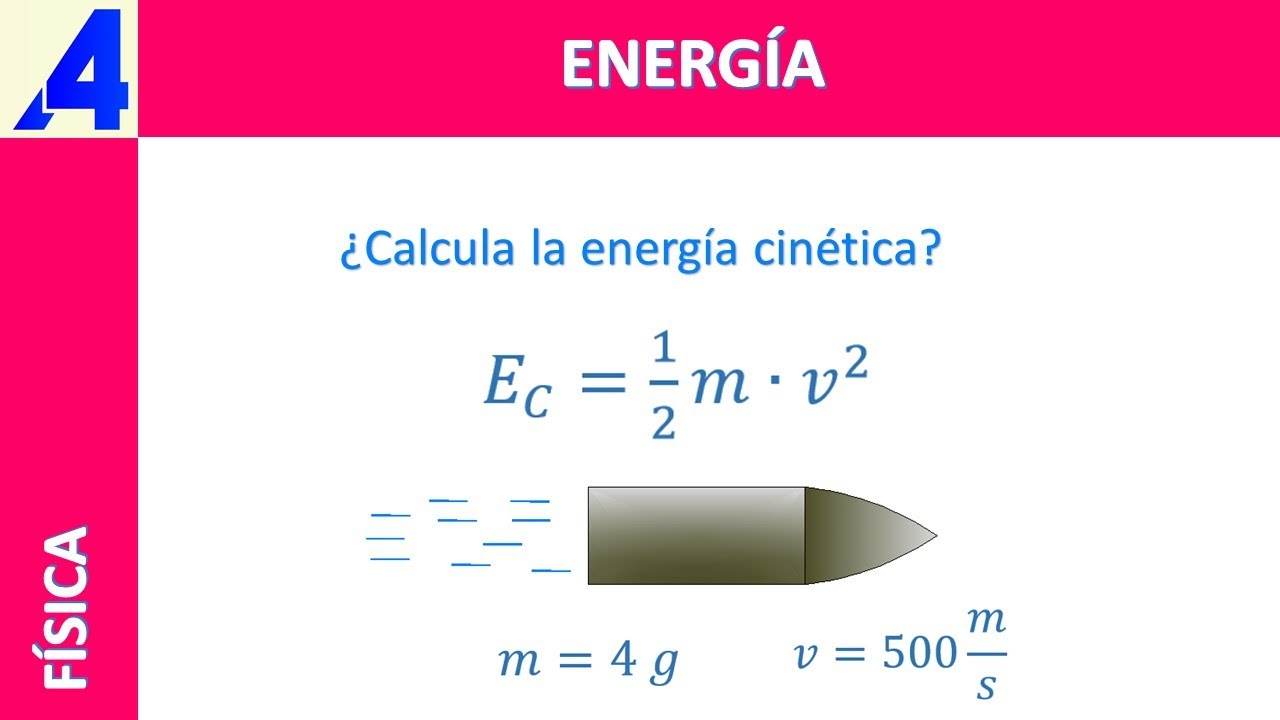 COMO CALCULAR LA ENERGÍA CINÉTICA. - YouTube