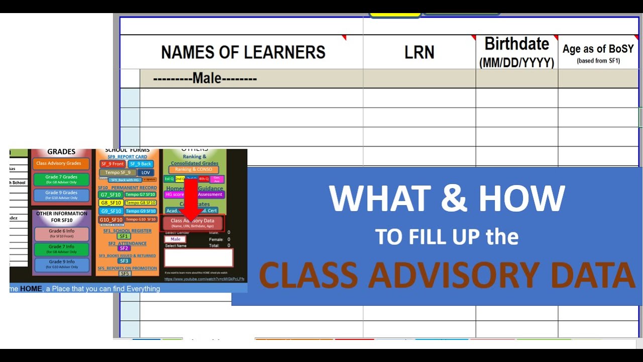 Filling up Advisory Data - YouTube