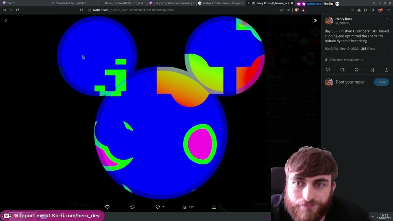 UI SDF Transforms part 3 | Game W/O Engine Day 36 | C | Vulkan | Linux & Windows - YouTube