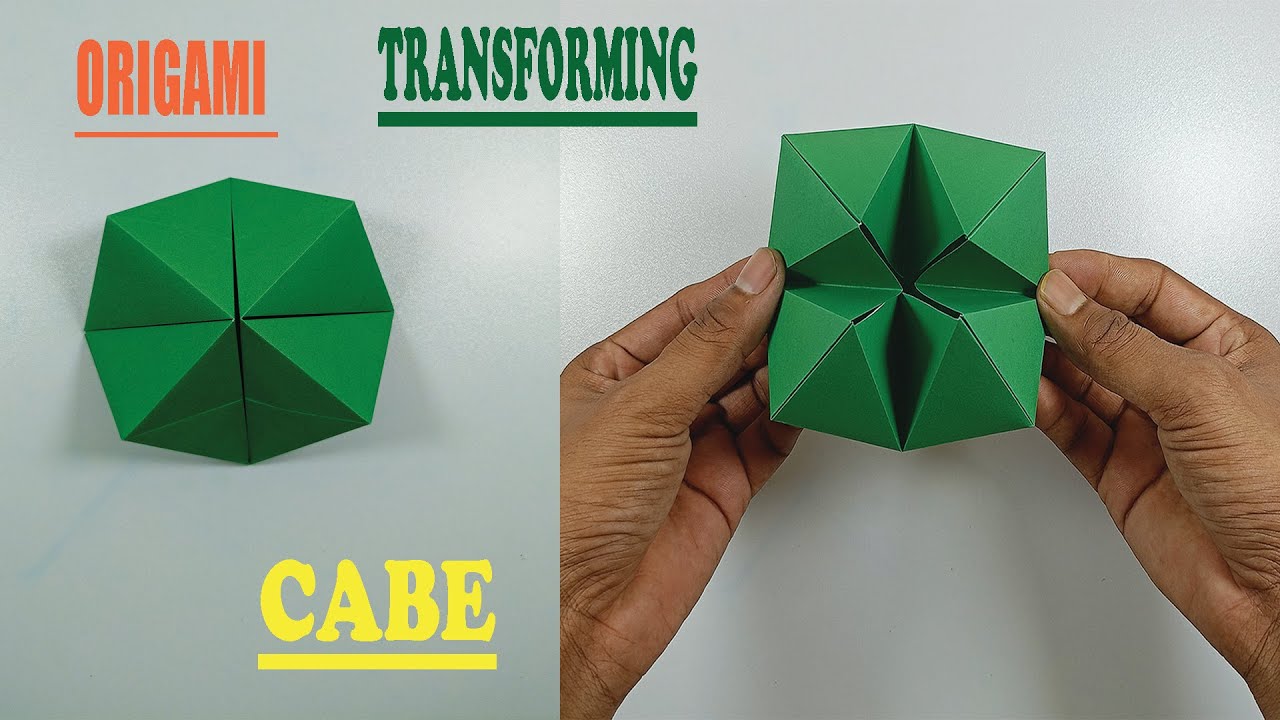 Origami Transformation Magic Cube Easy | easy origami - YouTube