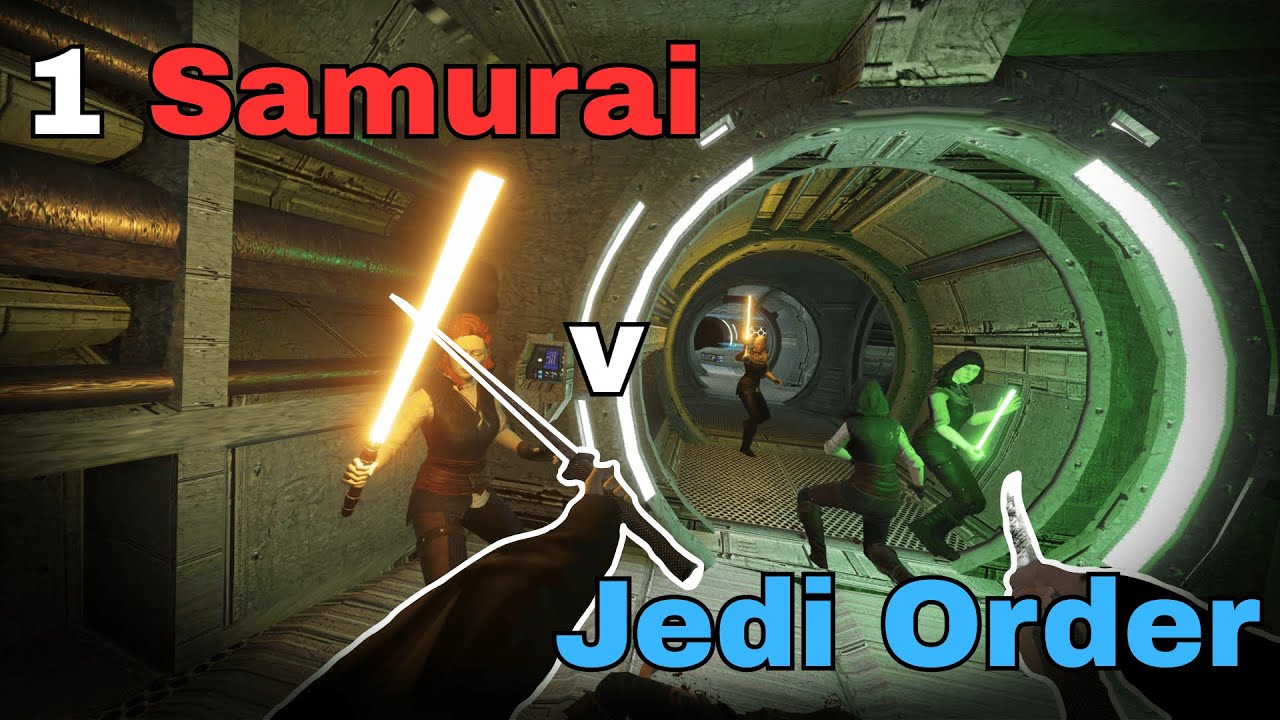 1 Samurai vs 100 Jedi - YouTube