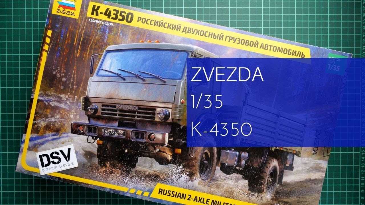 Zvezda 1/35 K-4350 Truck (3692) Review - YouTube
