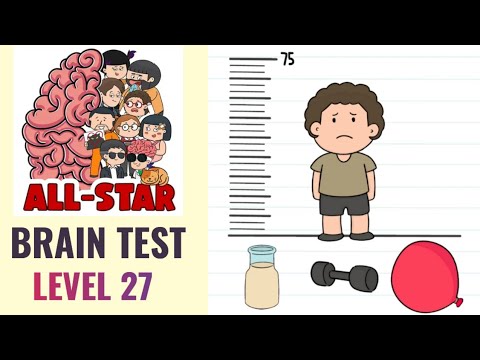 Brain Test All Star Level 27 | Help this poor boy get taller ...