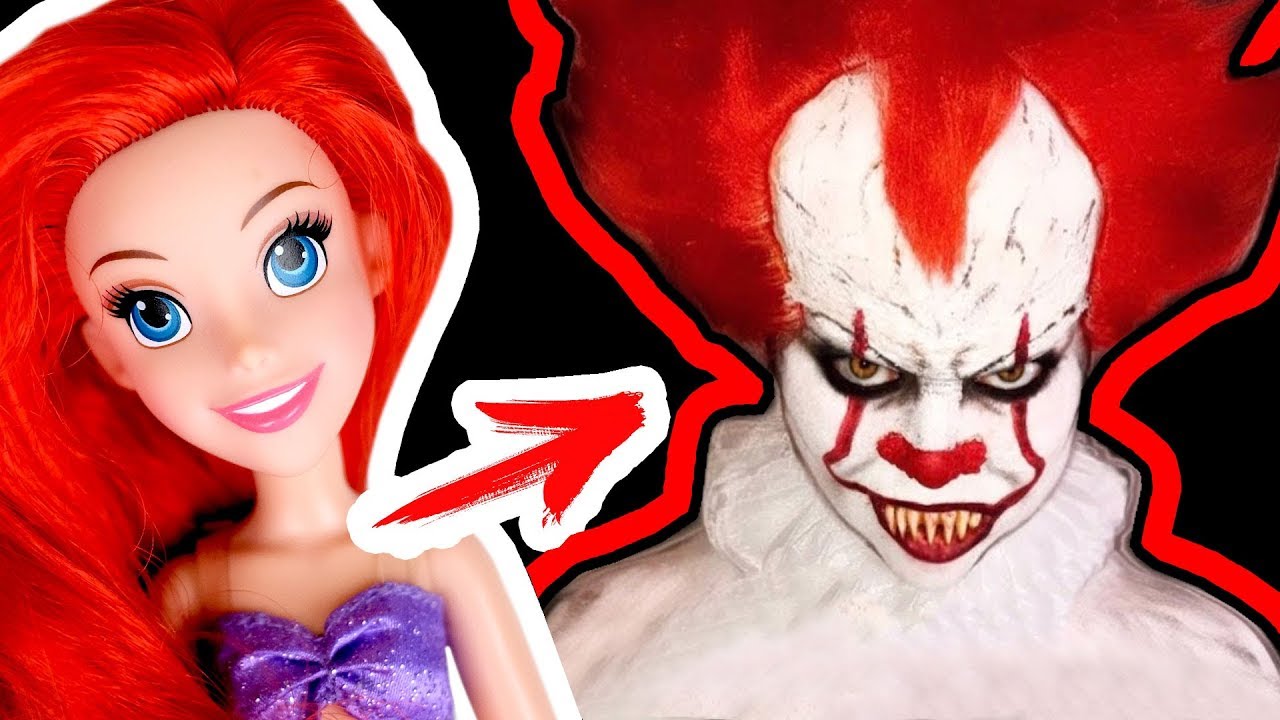 Pennywise - How to make Custom Doll Tutorial - DIY Halloween 'IT' Clown ...