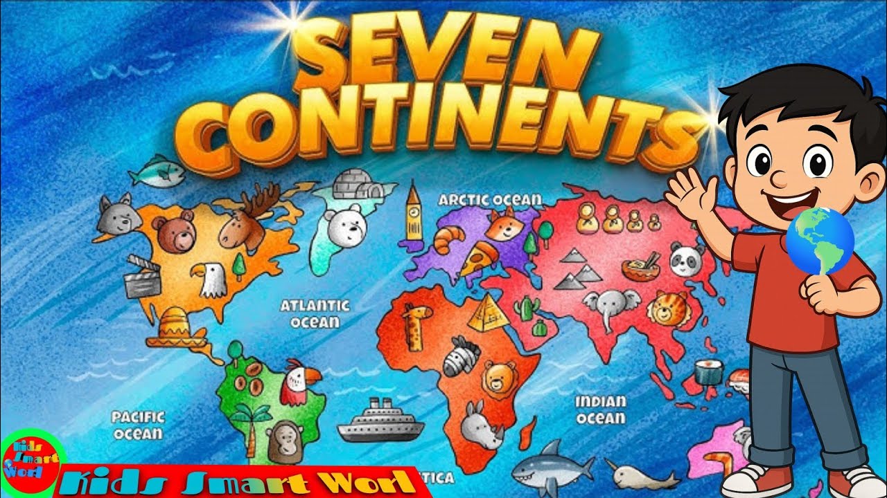 Our Earth and Its Seven Continents and Oceans Song ⭐ ! Song for kids ...