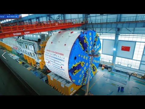 Exploring Chinese-made tunnel boring machines in China's Henan - YouTube