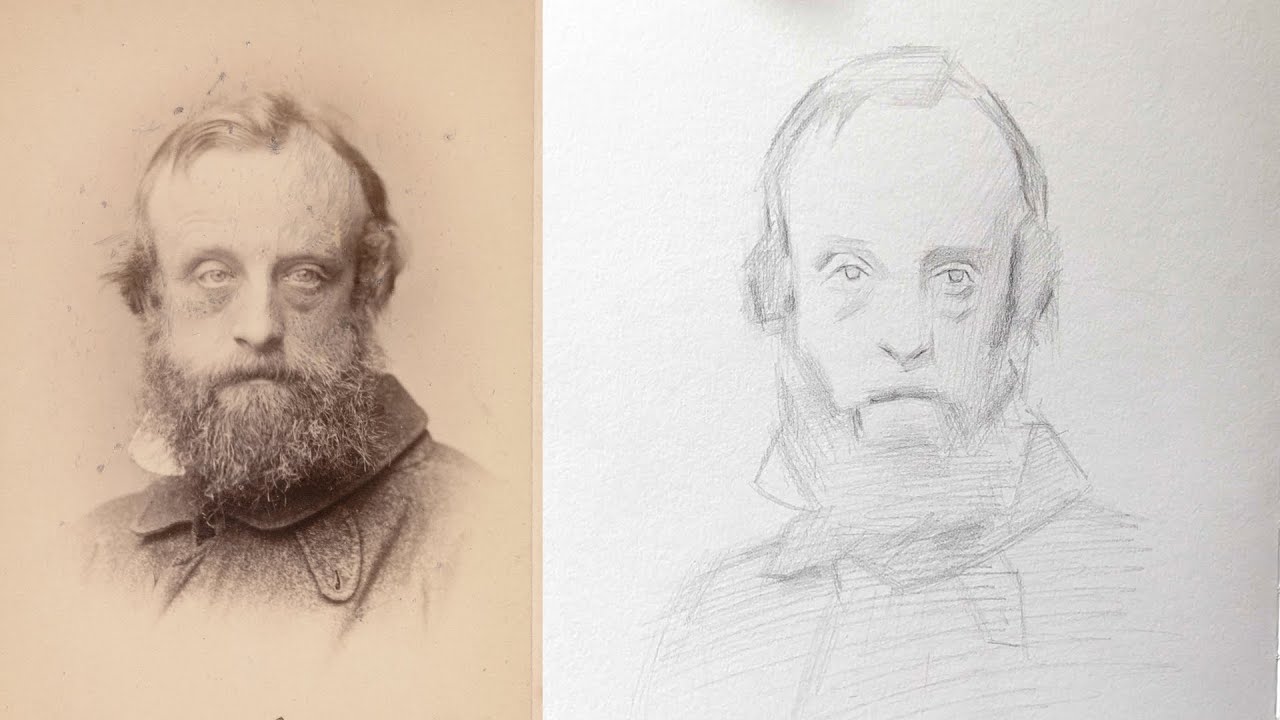Portrait Sketching in Pencil: Laying In - YouTube