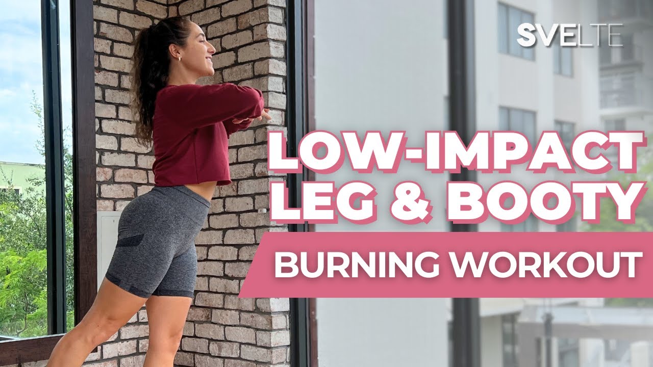 Low-Impact Leg & Booty Burning Workout - YouTube