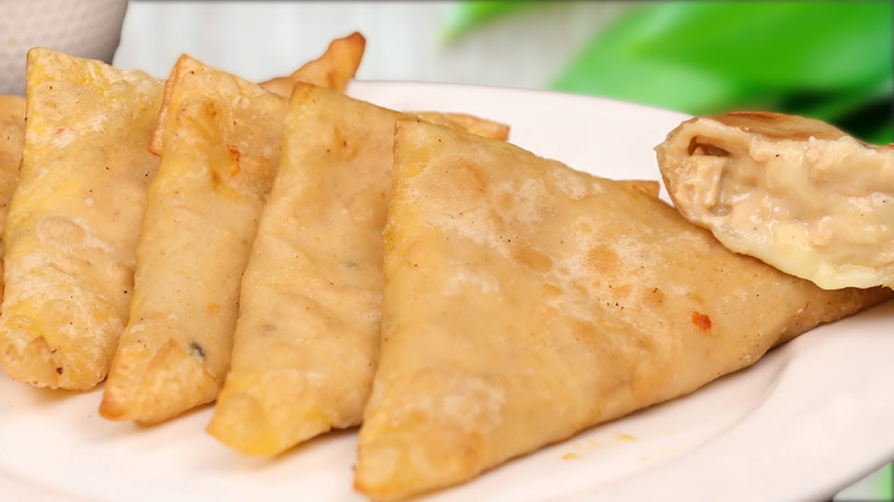 Creamy Chicken Cheese Samosa Recipe (Ramadan Special) by Kitchen ...