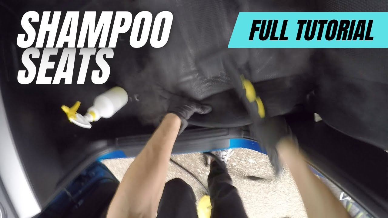 How To Shampoo Car Seats (Car Detailing Secrets) - YouTube