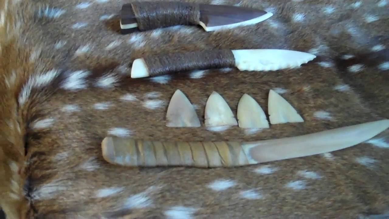 Primitive Bone Knives and Arrowheads - YouTube
