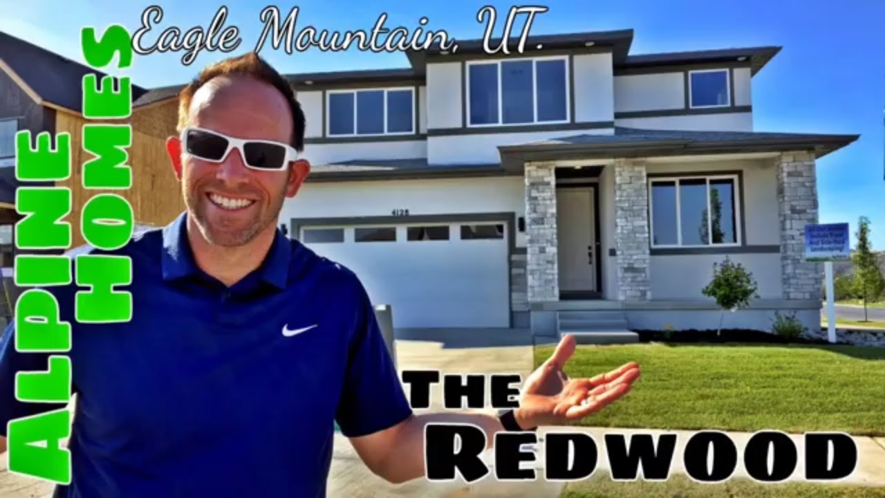 ALPINE HOMES - HOME TOUR - REDWOOD Eagle Mountain, UTAH. 3600 sq.ft. 2 ...