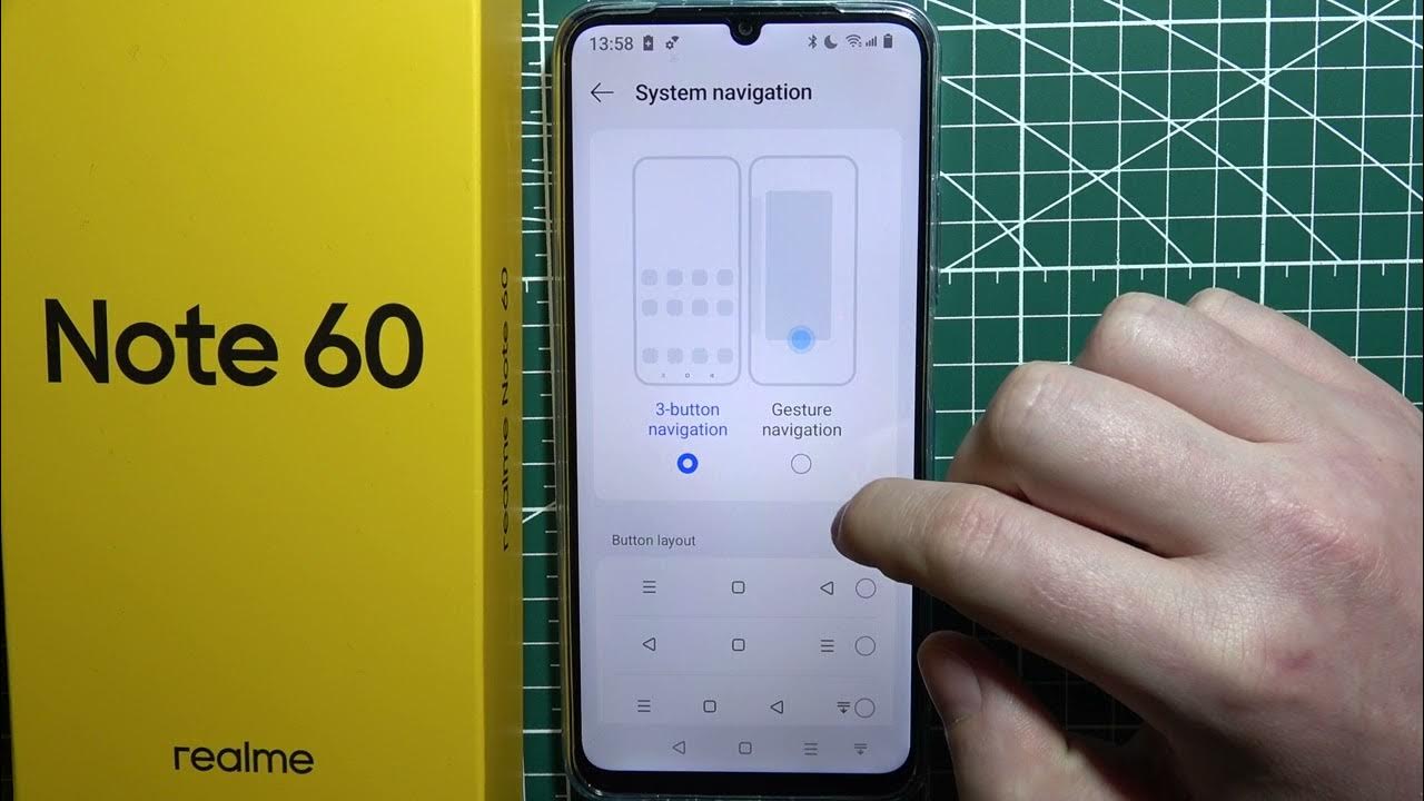 Realme Note 60: How to Change System Navigation - YouTube