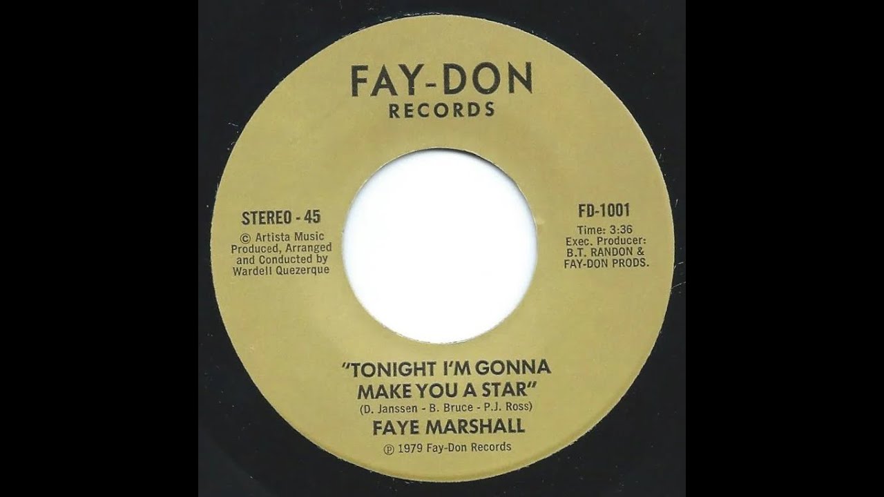 1979 - Faye Marshall – Tonight I'm Gonna Make You A Star - YouTube