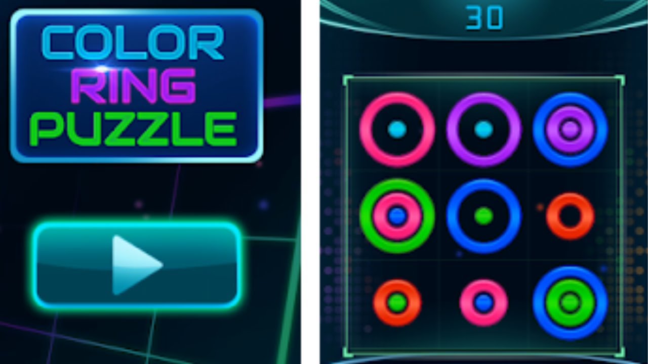 Color Rings Puzzle Game Review and Gameplay - YouTube