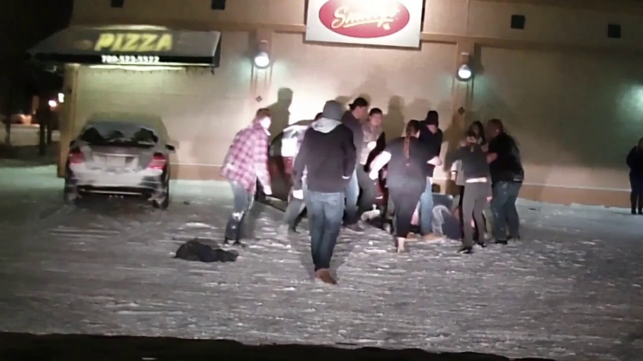 Bar Brawl Caught on Dash Came (HP Brandy's Pub) - YouTube