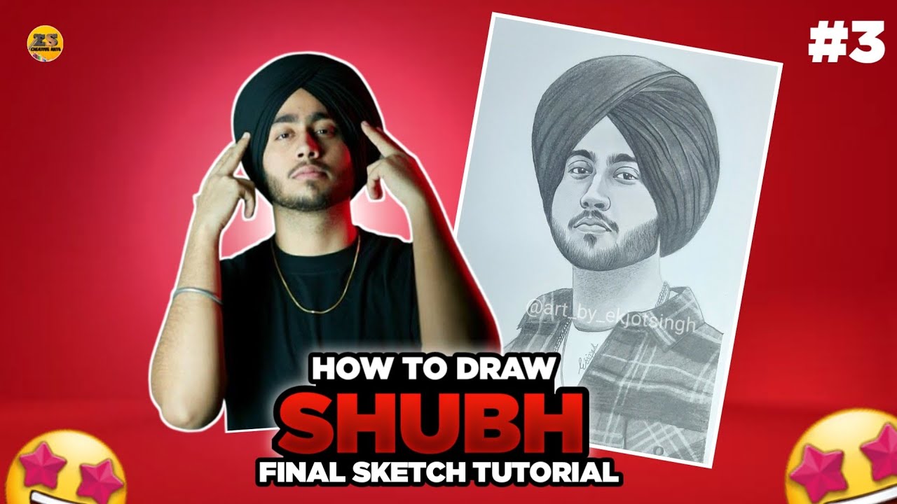 How to Draw Shubh || Part-3 || Step by step sketch tutorial || Final ...