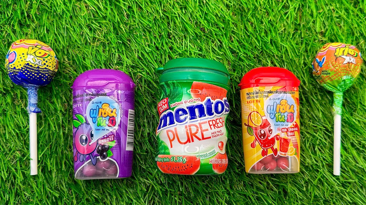 Satisfying Video | Unpacking Rainbow Mentos toys with Color Candy ASMR ...