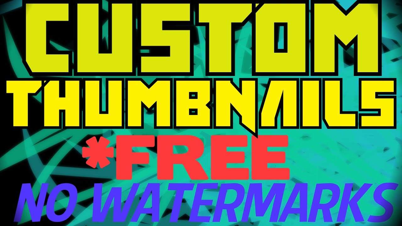 How to Make FREE Youtube Thumbnails *NO WATERMARKS* panzoid.com - YouTube