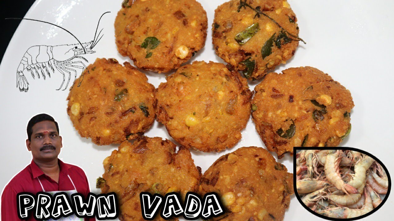 இறால் வடை | Prawn Vada Recipe | Balaji's Kitchen - YouTube