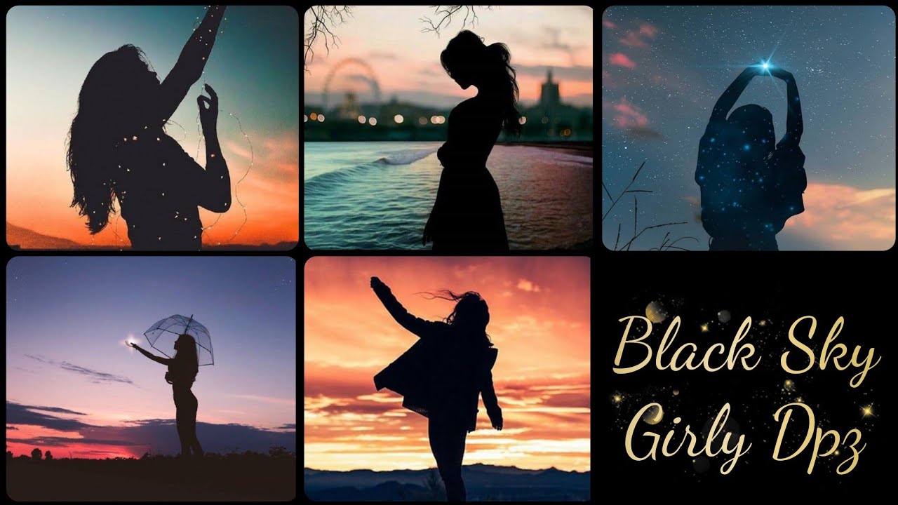 Black Sky Wallpapers Dpz For Girls ll Moon Dpz ll Night Dpz For Girls ...