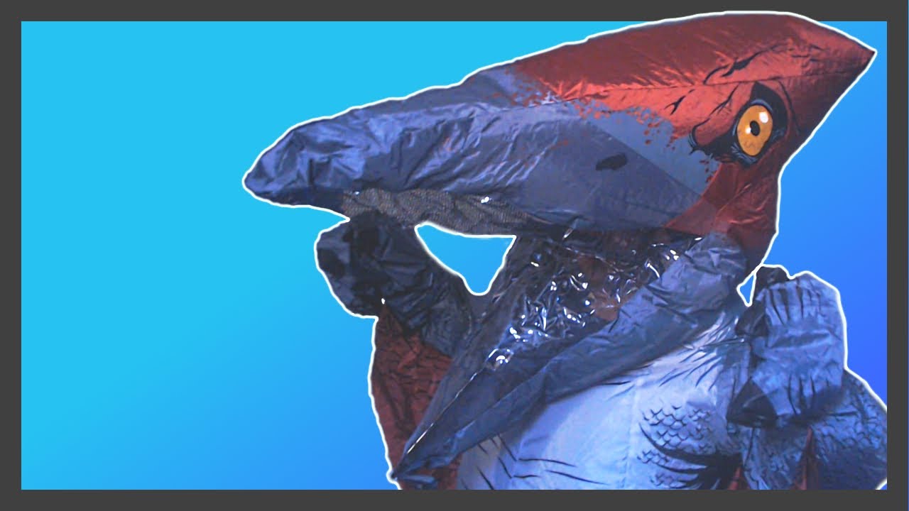Costume Review: Inflatable Pteranodon & Velociraptor - YouTube