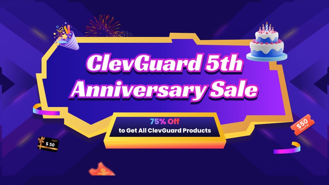 ClevGuard 5th Anniversary -- 75% OFF for All Products - YouTube