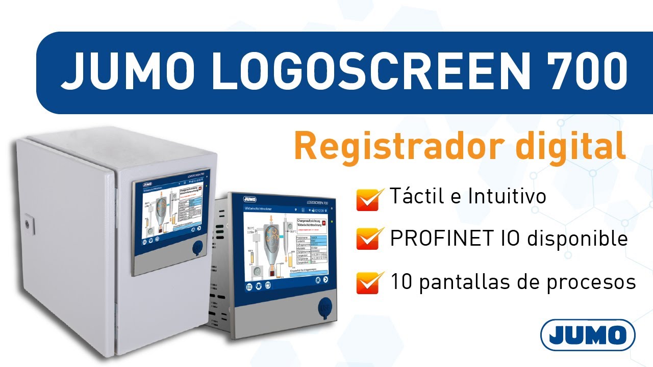 🧾 Registrador Digital JUMO Logoscreen 700 - Altamente Escalable - YouTube