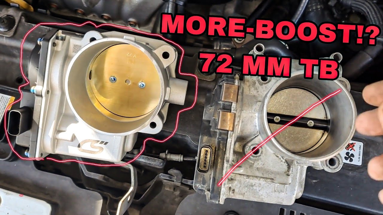 72 MM throttle body install - YouTube