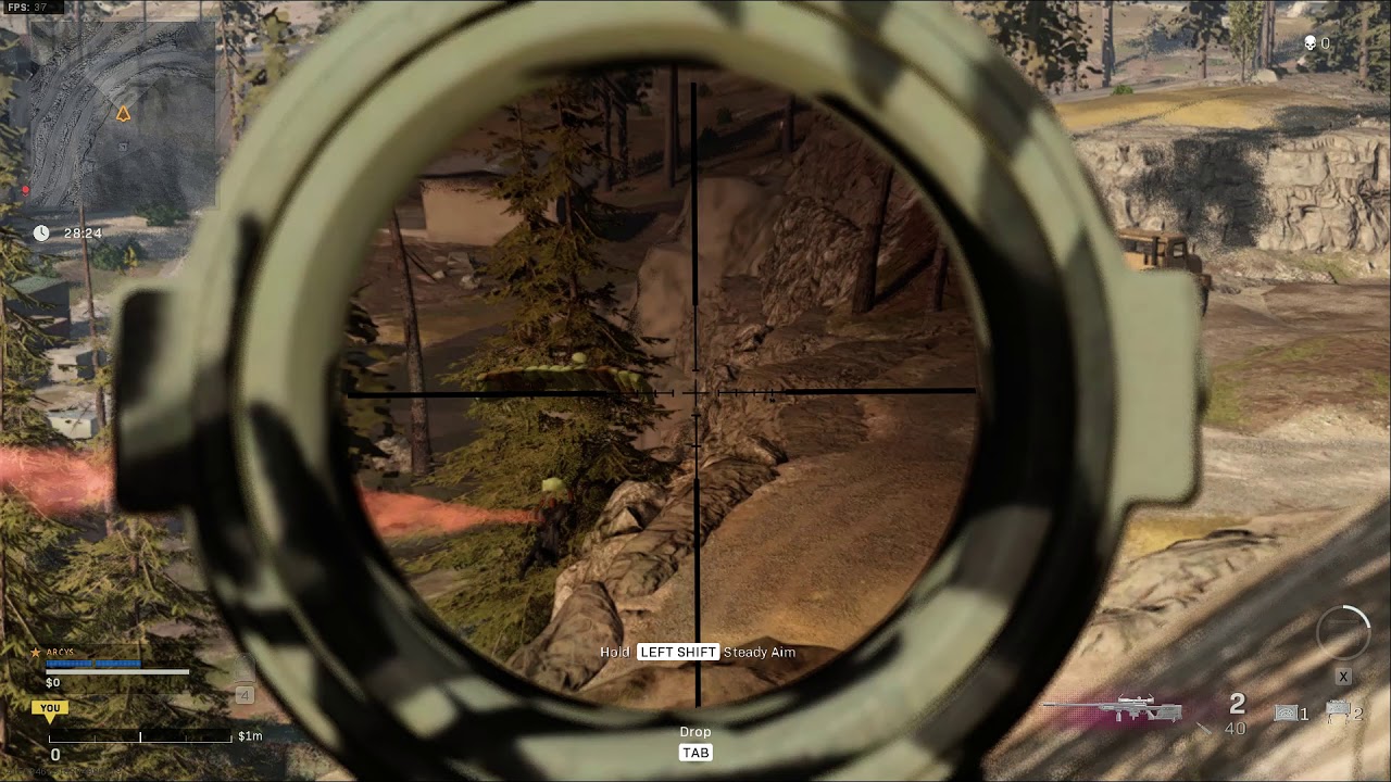 Call of Duty Warzone Tundra quarry moving target - YouTube