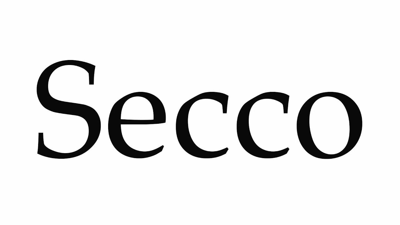 How to Pronounce Secco - YouTube
