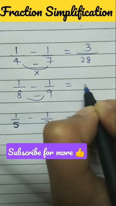 How to simplify fraction/fraction simplification #shorts #maths #competitiveexams #trending ...