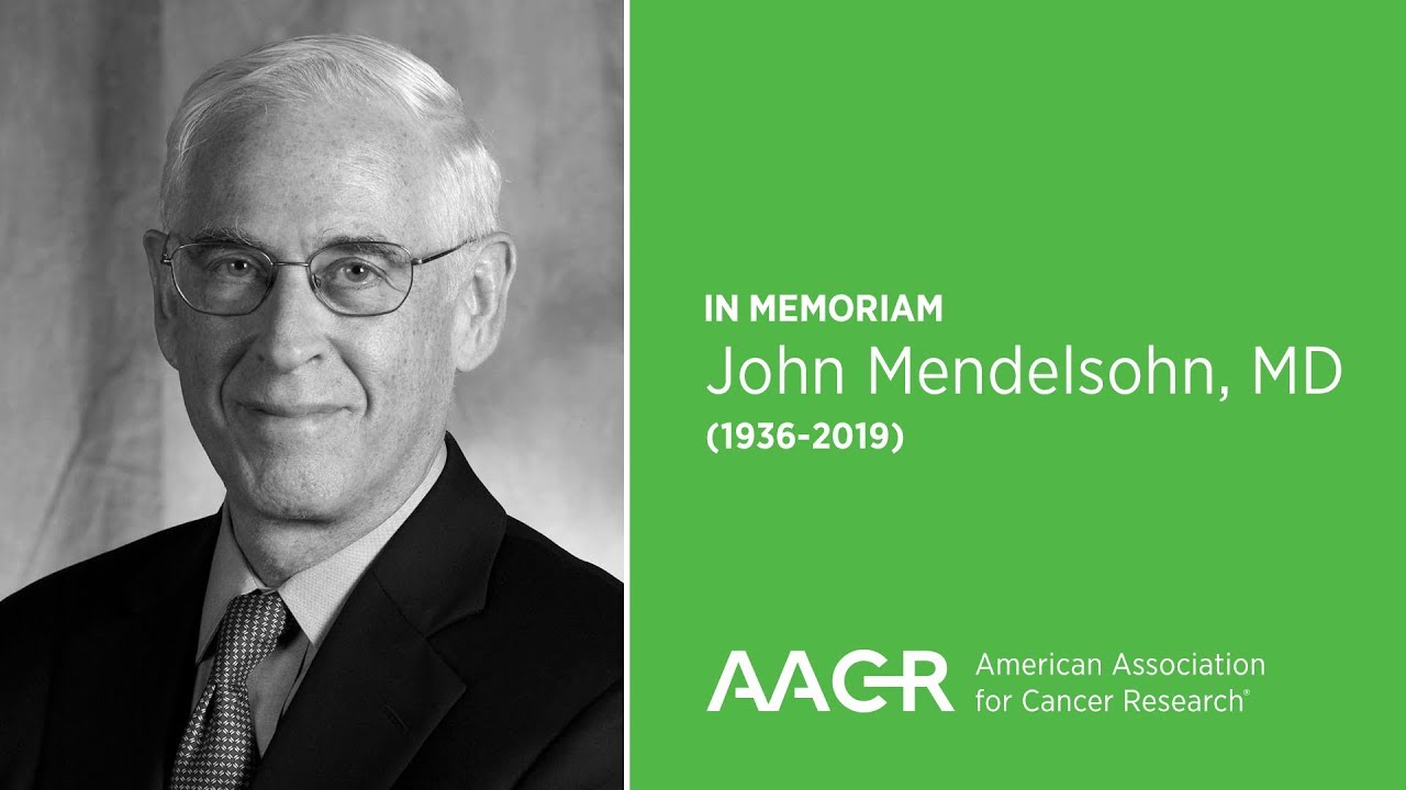 In Memoriam: John Mendelsohn, MD - YouTube