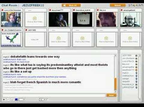 JEZUZFREEK22 the private chatroom on stickam in 30 seconds
