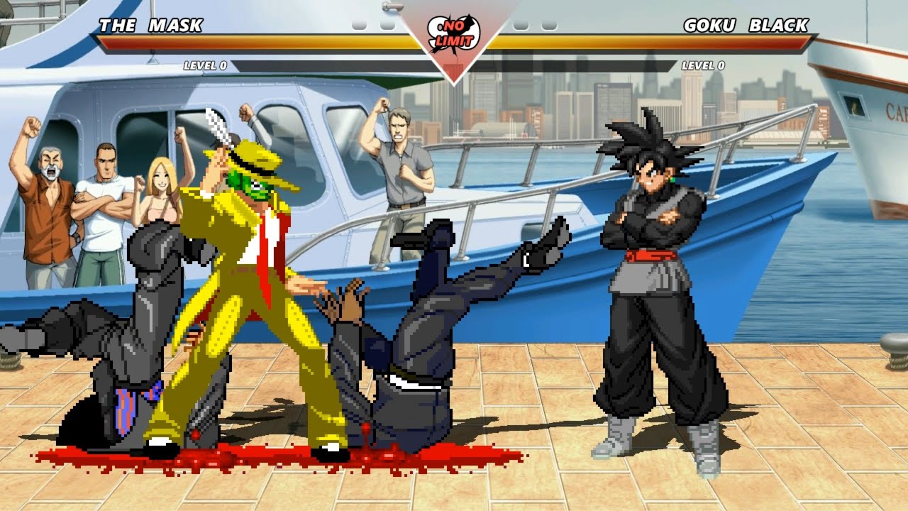 THE MASK vs GOKU BLACK - Highest Level Incredible Epic Fight! - YouTube