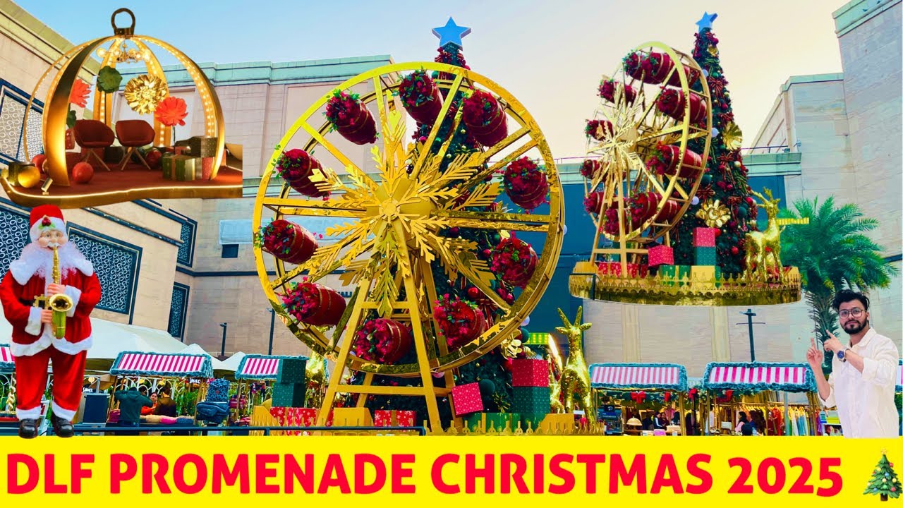 DLF Promenade Vasant Kunj Christmas 2025 🧑‍🎄|| Christmas Decorations in ...