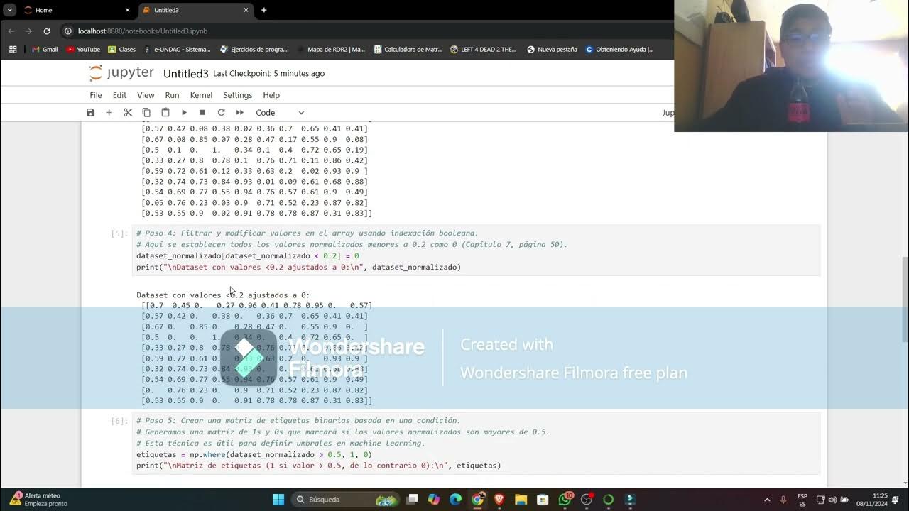 EJERCICIO NUMPY LOPEZ GAVINO - YouTube