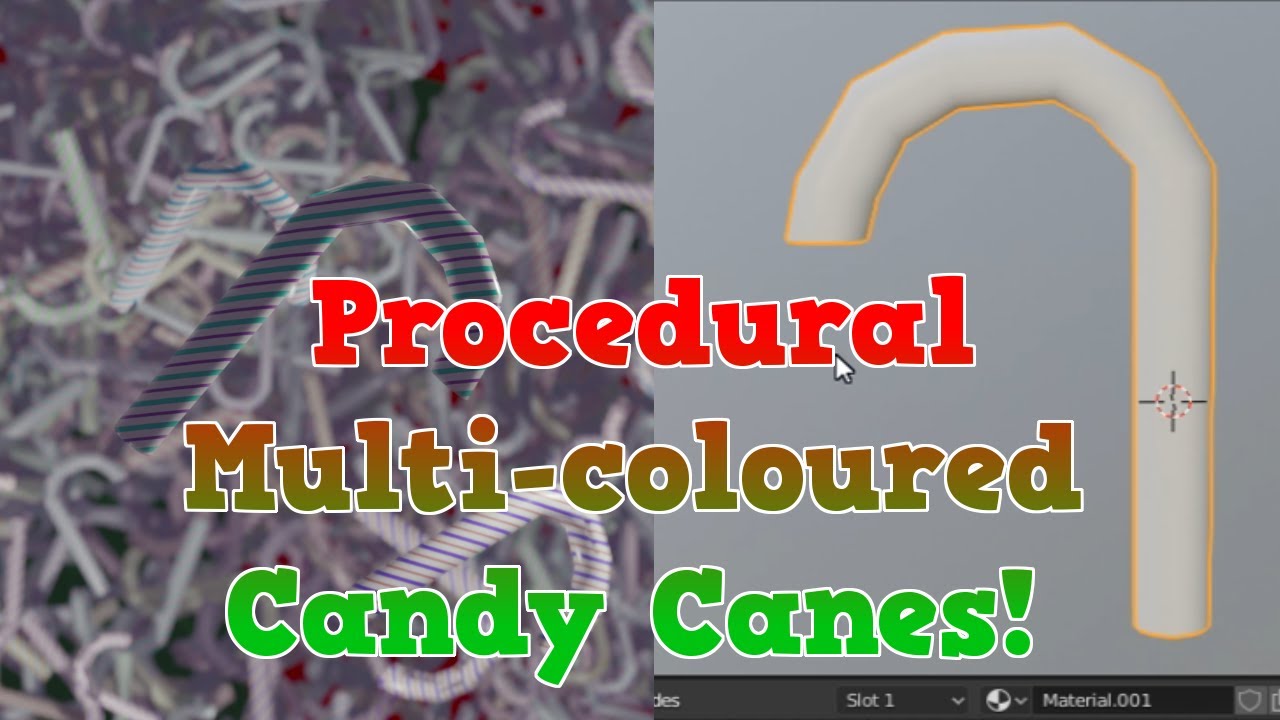 Procedural Candy Cane Texture - YouTube